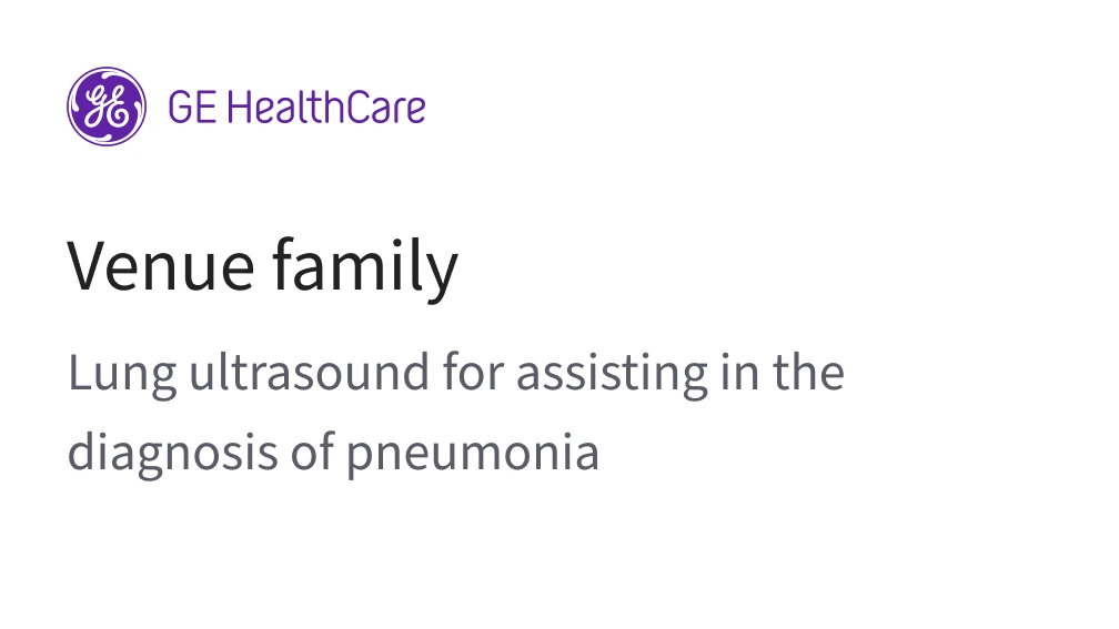 POCUS Video Critical Care | GE Venue™ Point of Care Ultrasound